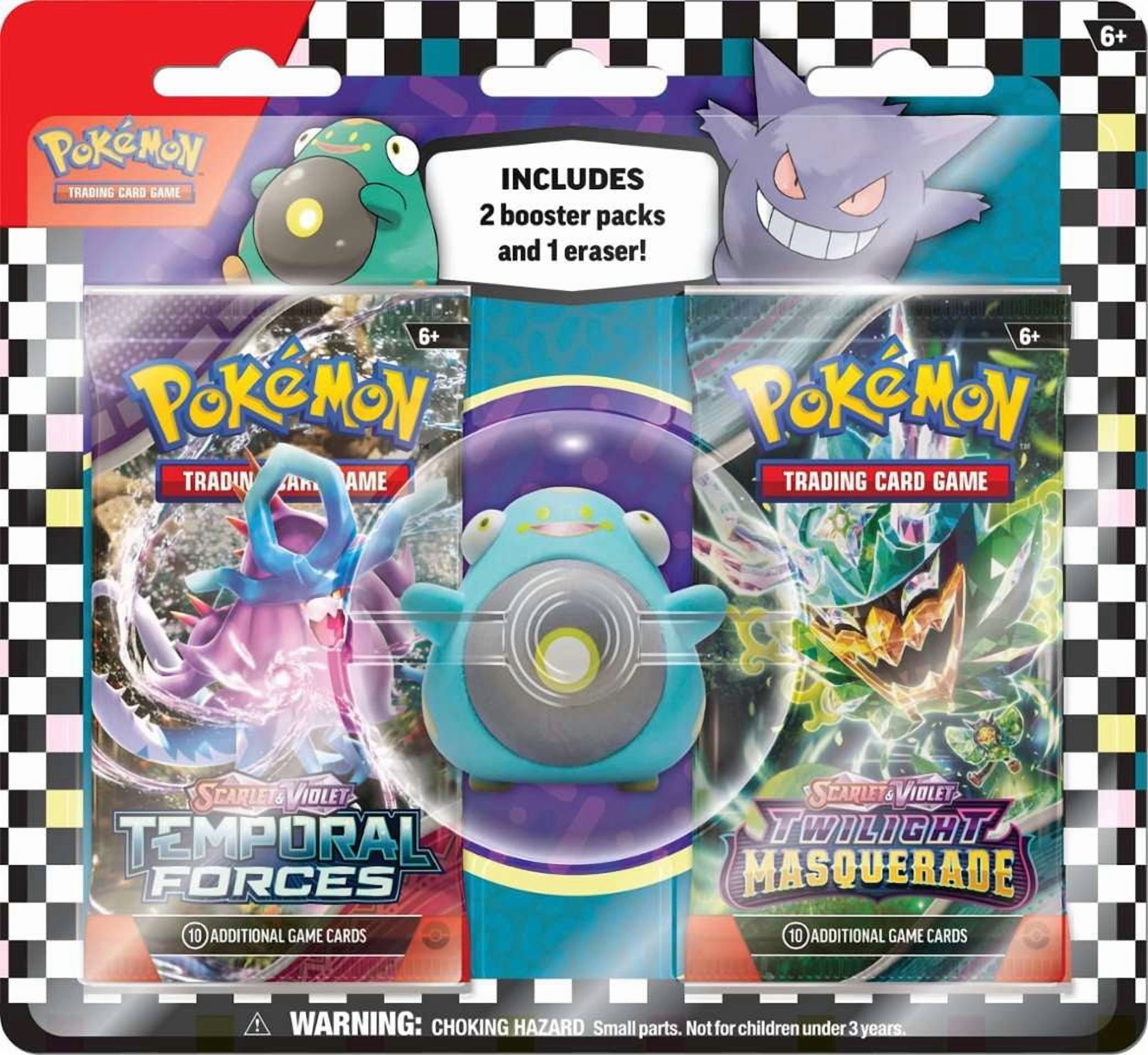 Pokemon 2024 Back to School Bellibolt Eraser Blister Pack [2 Booster ...