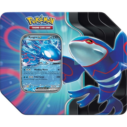 Pokemon 2025 Azure Legends Collectors Tin - KYOGRE EX (5 Packs & 1 Foil) - Walmart.com