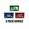 Pokemon (3 Pack) Emerald Sapphire Ruby GBA Gameboy Advance and Nintendo ...