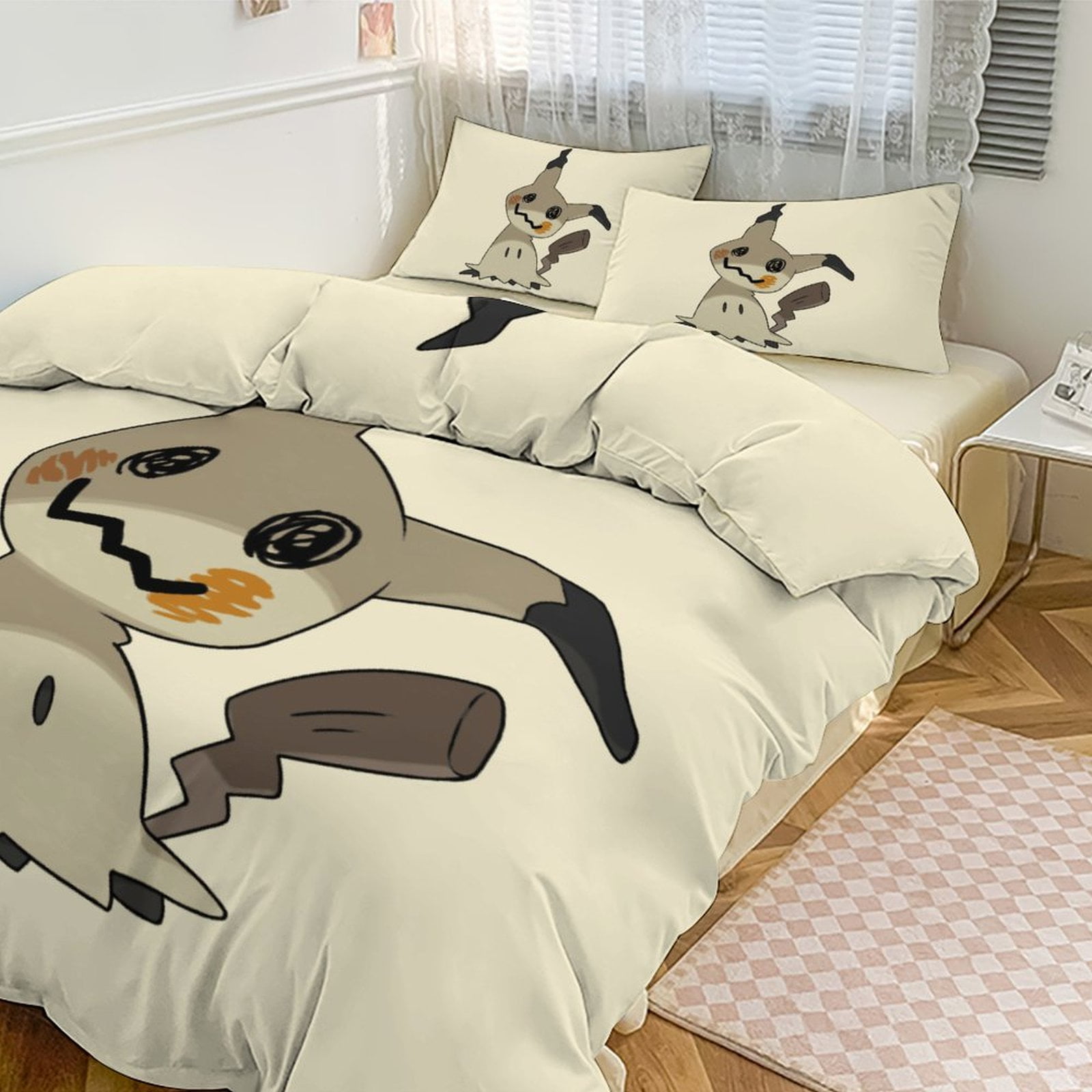 Pokemon 3 Pieces Bed Set Cute Bedding Sets All Seasons, 1 Comforter ...