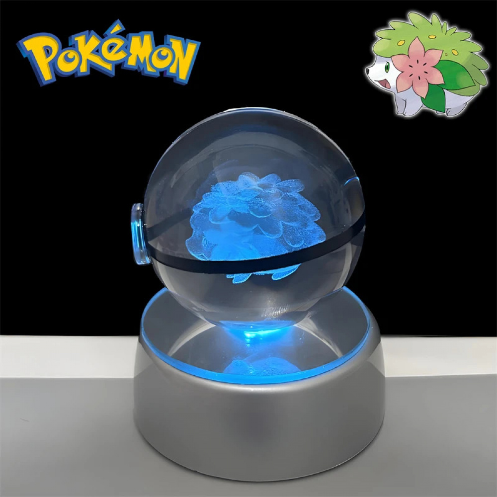 Pokemon 3D Crystal Ball Figure Lugia Snivy Raikou Entei Milotic ...