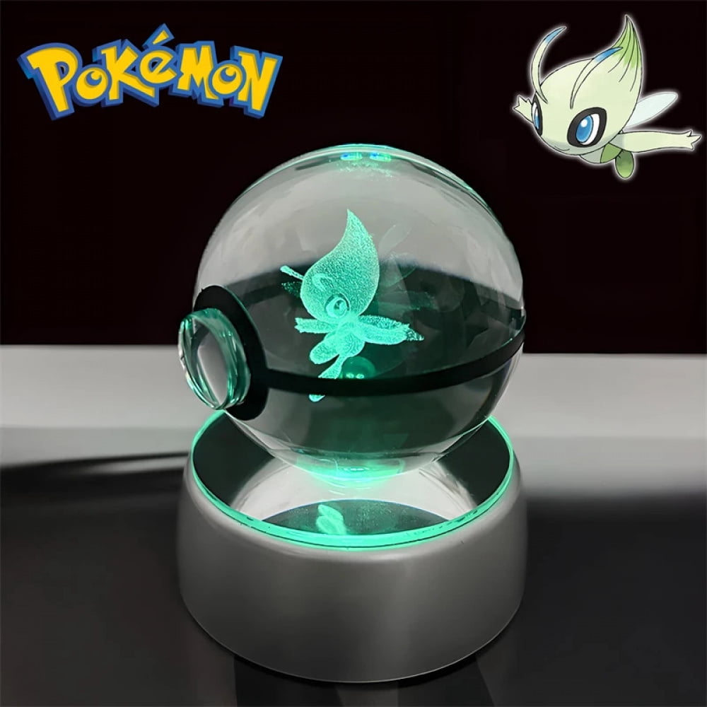 Pokemon 3D Crystal Ball Figure Lugia Snivy Raikou Entei Milotic ...