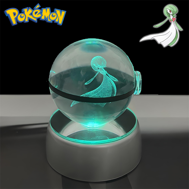 Pokemon 3D Crystal POKE BALL Figure Toys Snivy Dragonair Blastoise ...