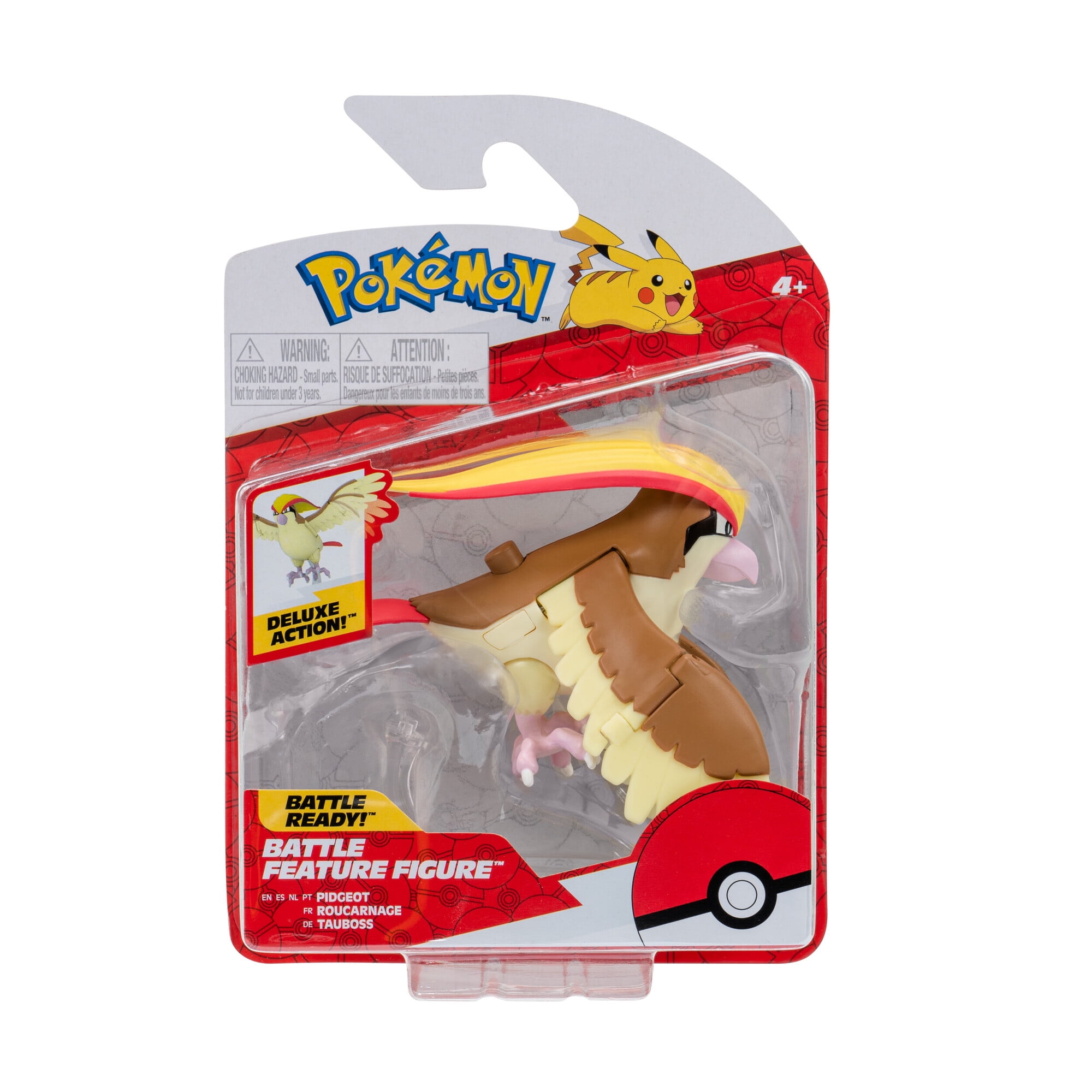 Pokemon Action Figure - 4.5 inch Pidgeot with Fire Missile Launcher and ...
