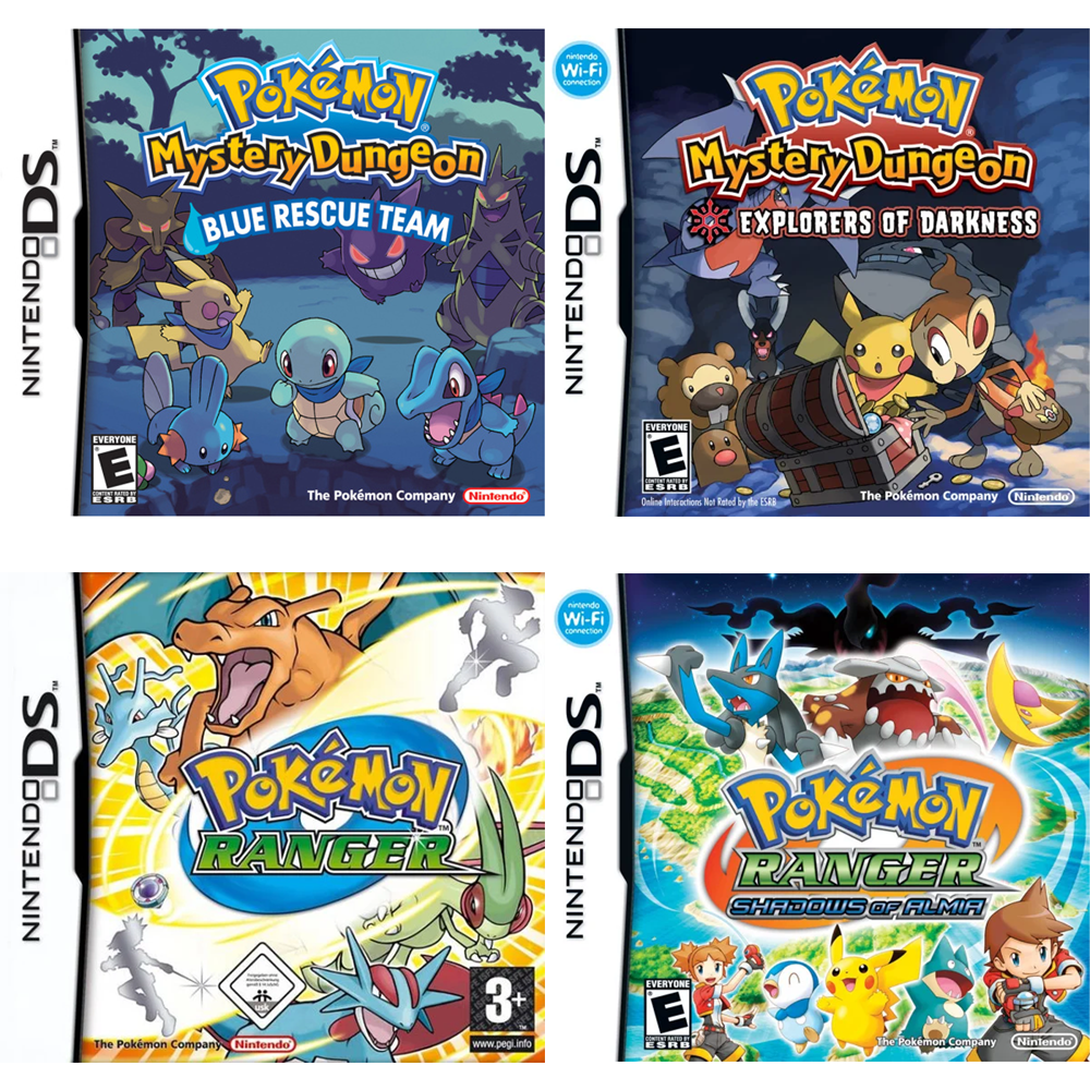 Pokemon 4 pcs set NDS Game DS Cartridge Only,US Version - Walmart.com