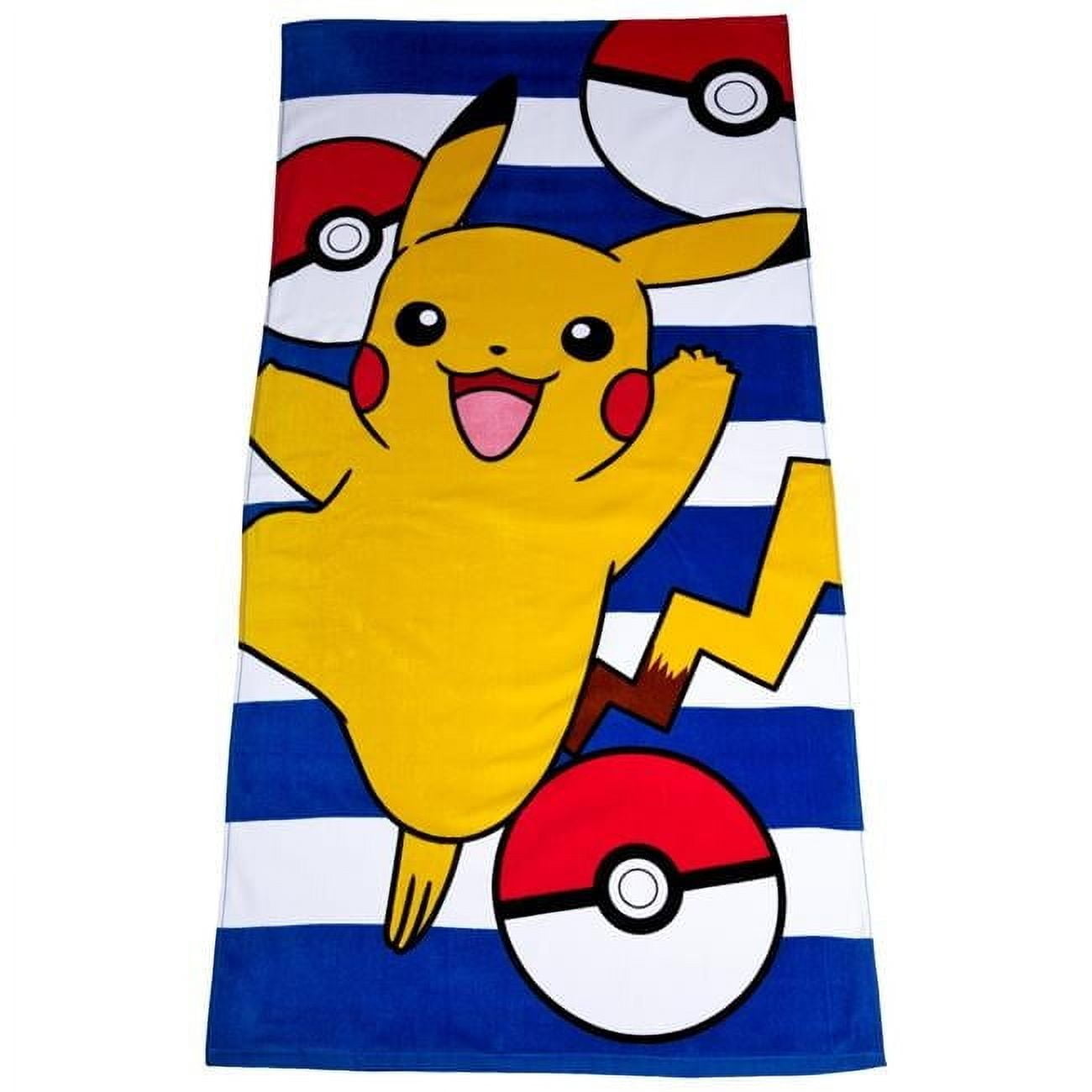 Pokemon 855845 30 x 60 in. Pokemon Electric Pikachu Beach Towel ...