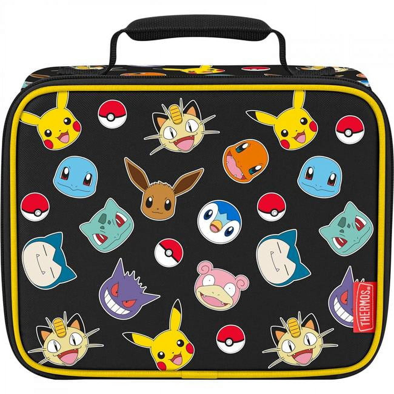 Pokemon Fan Faves Black Thermos Insulated Lunch Box for Kids, Food ...