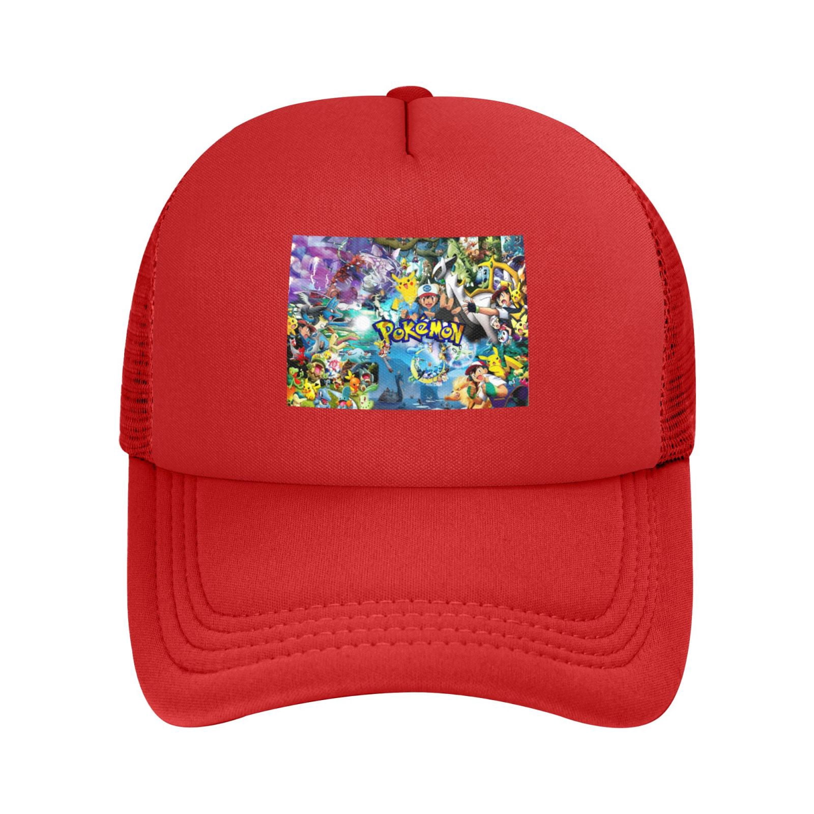 Pokemon Adult Mesh Baseball Cap Men Women Fashion Classic Adjustable ...