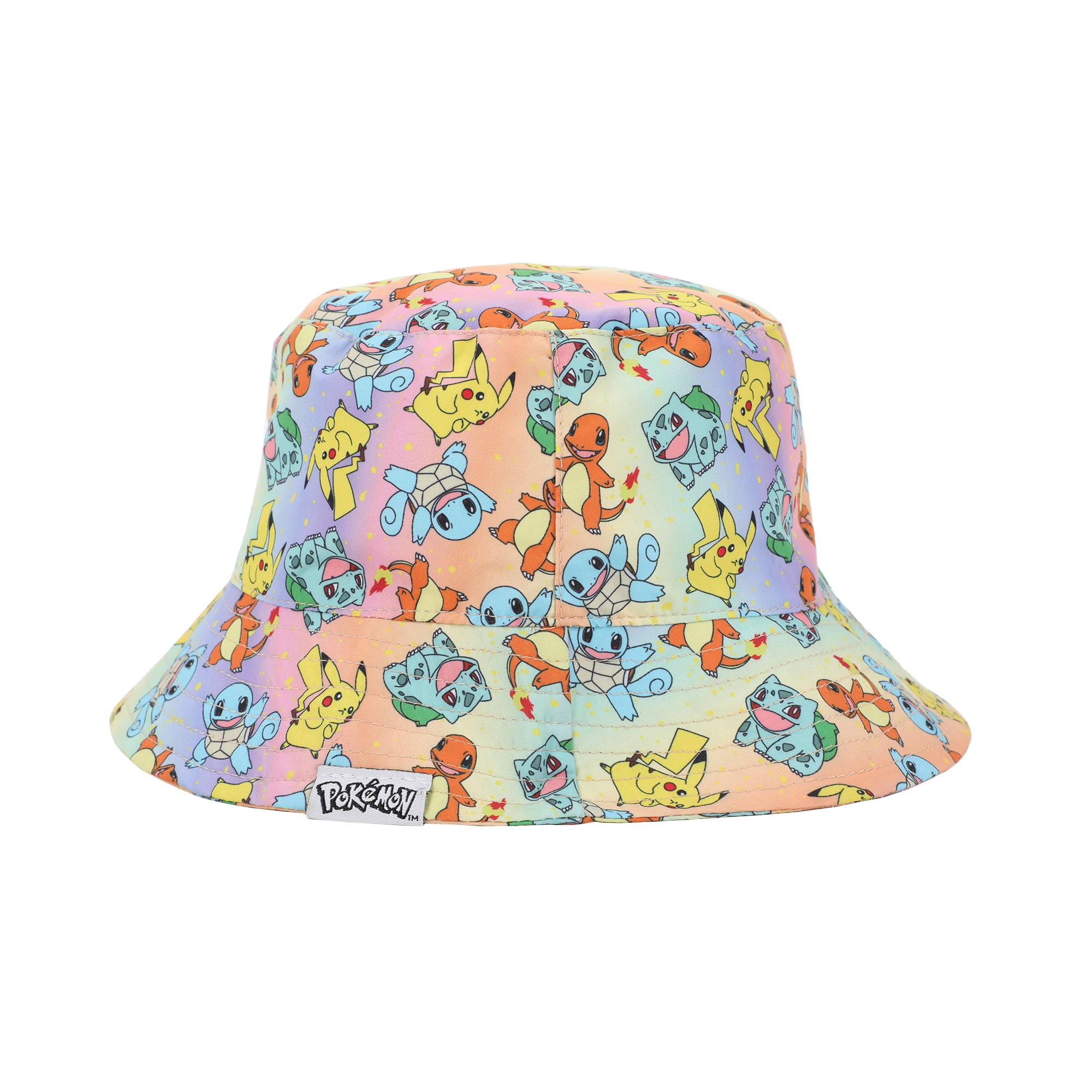 Pokemon All-Over Character Print Youth Rainbow Ombre Bucket Hat ...