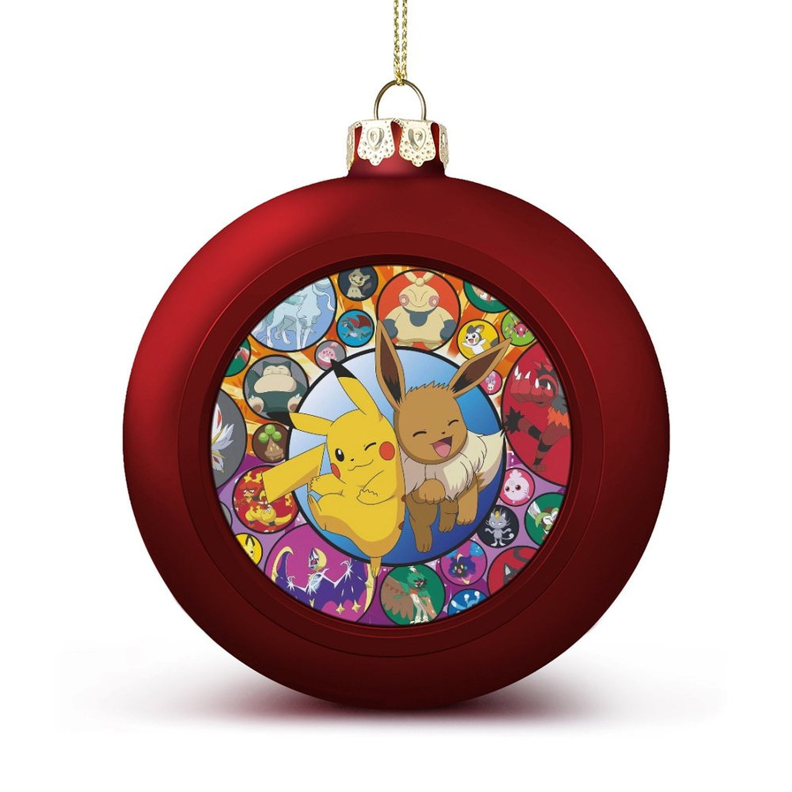 Pokemon Alola Region Christmas Ball Ornaments for Tree,Red and Green ...