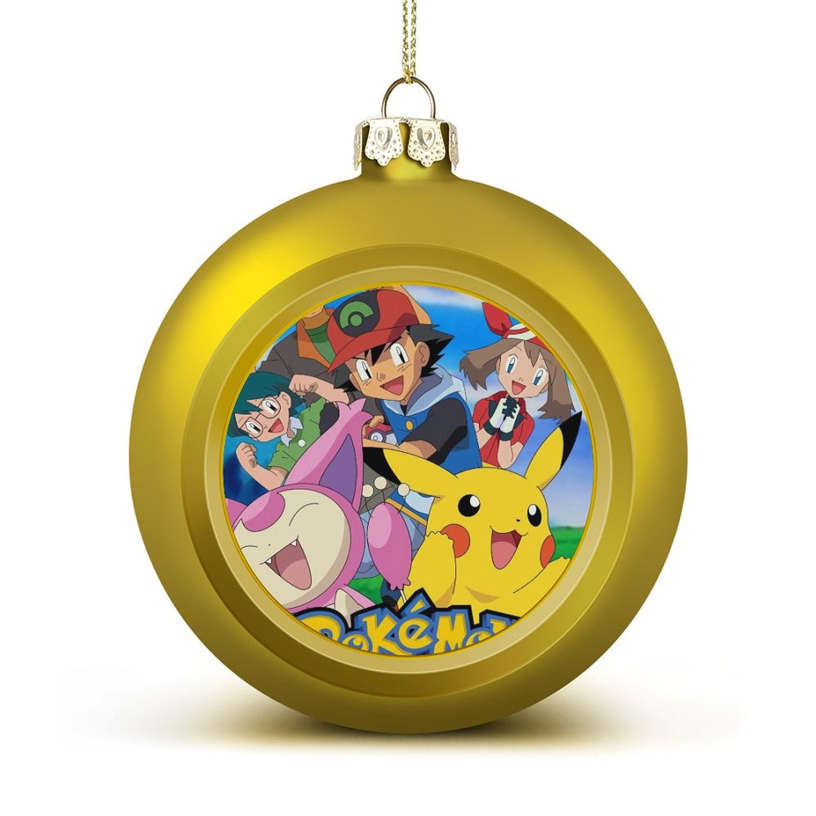 Pokemon And Ash Christmas Ball Ornaments for Tree,Red and Green ...