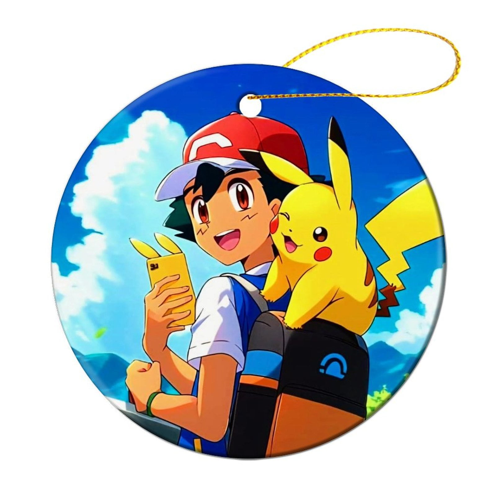 Pokemon And Ash Christmas Ornament,Farmhouse Christmas Tree Holiday ...