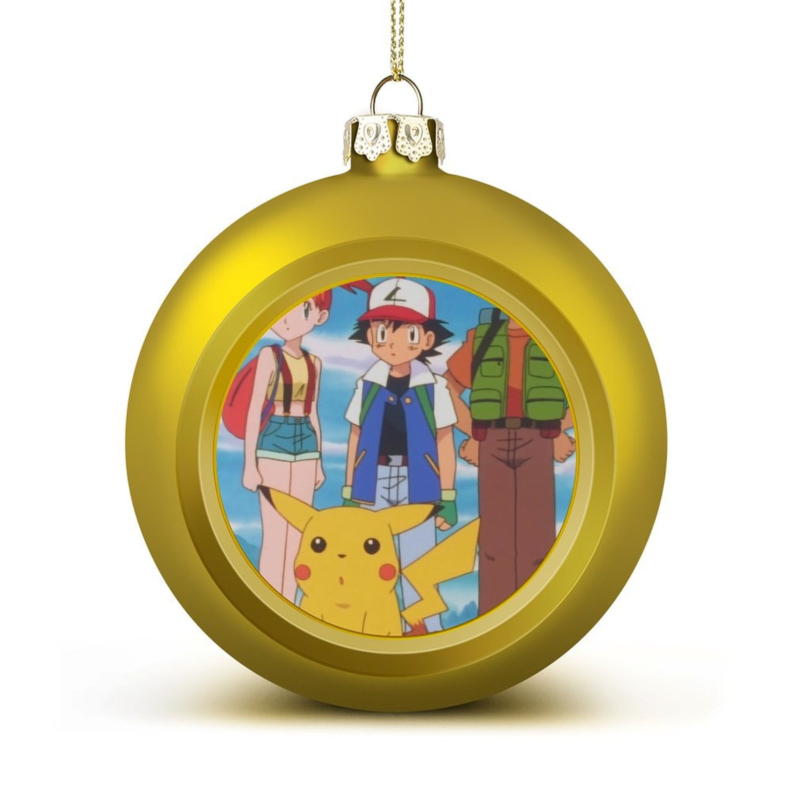 Pokemon And Ash Friends Christmas Ball Ornaments for Tree,Red and Green ...