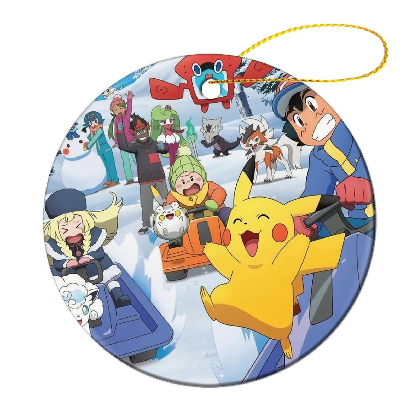 Pokemon And Ash Friends Christmas Ornament,Farmhouse Christmas Tree ...