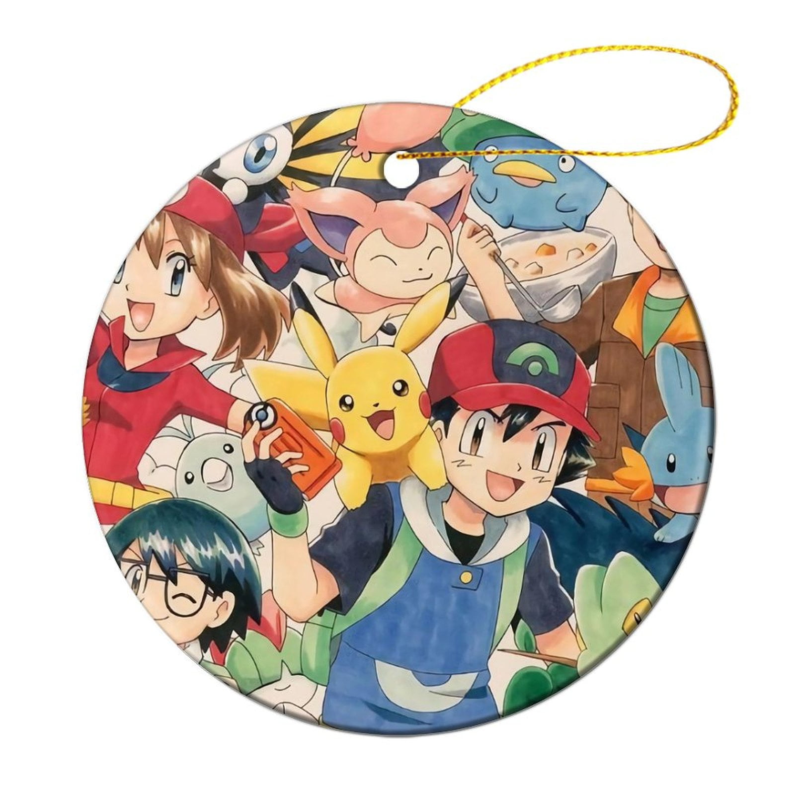 Pokemon And Ash Friends Christmas Ornament,Farmhouse Christmas Tree ...