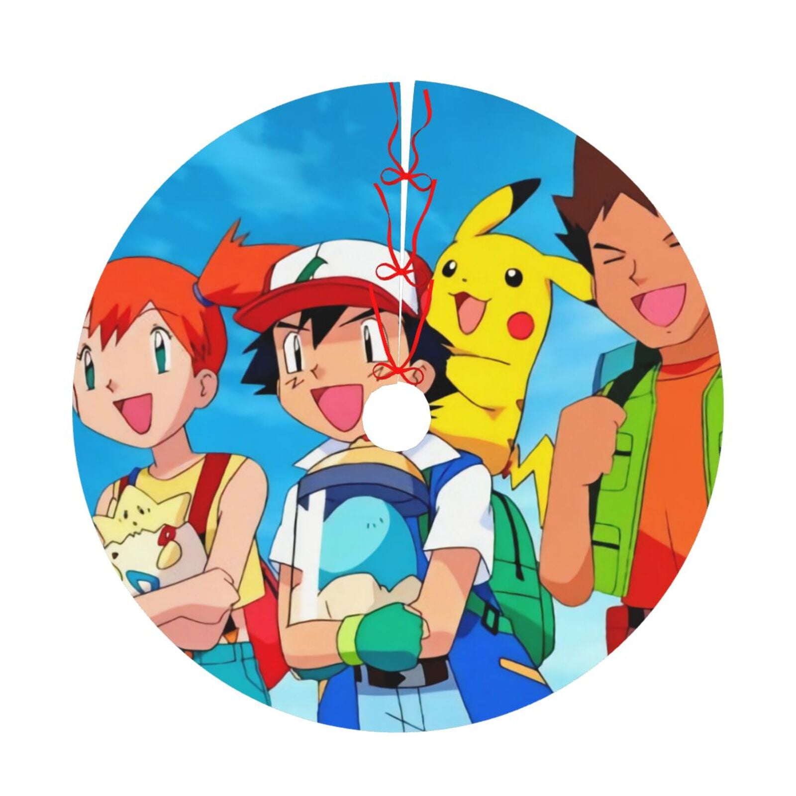 Pokemon And Ash Friends Christmas Tree Skirt 36 Inch Xmas Tree Skirts ...