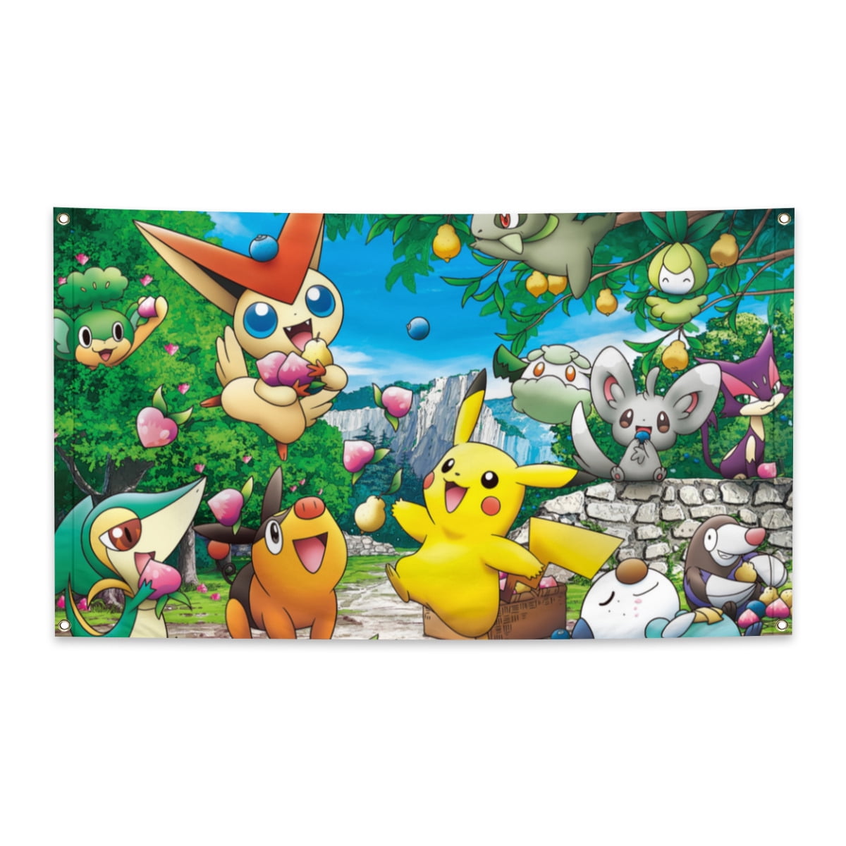 Pokemon Anime 3x5 ft Face Flag - Vivid Color and Fade proof - Canvas ...