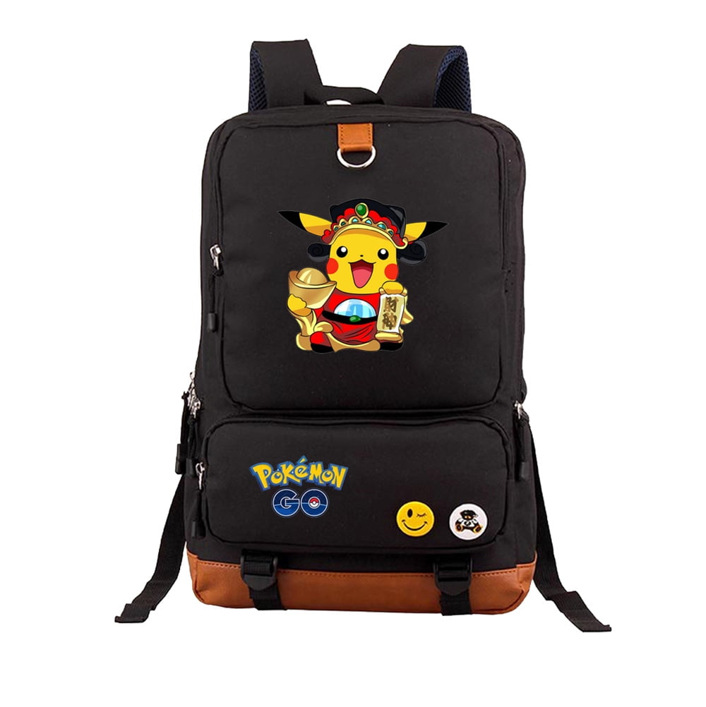 Pokemon Anime Backpack Laptop Bag Large Capacity Cartoon Backpacks ...
