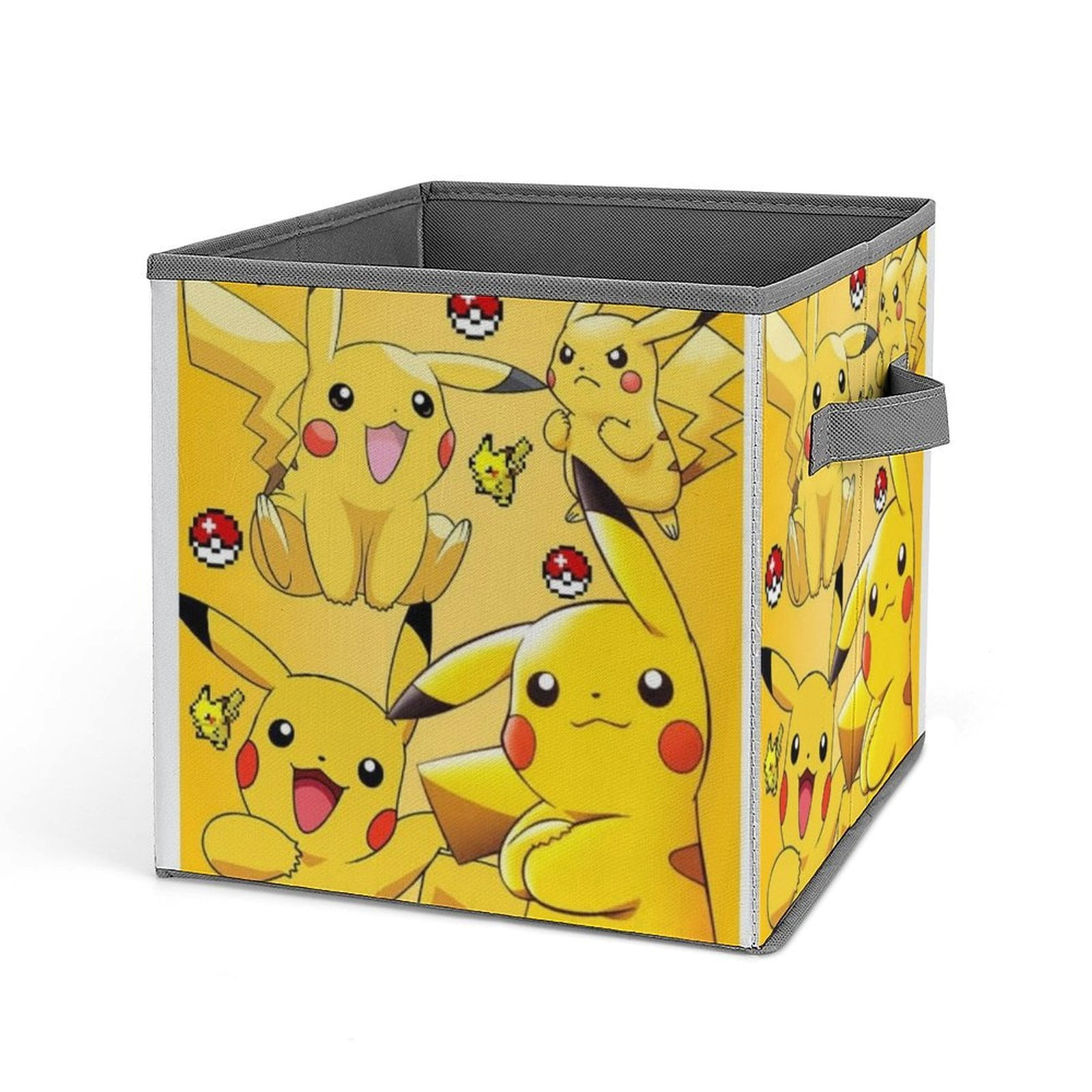 Pokemon Anime Cartoon Cube Storage Bins, 10.6 Cube Storage Organizer ...