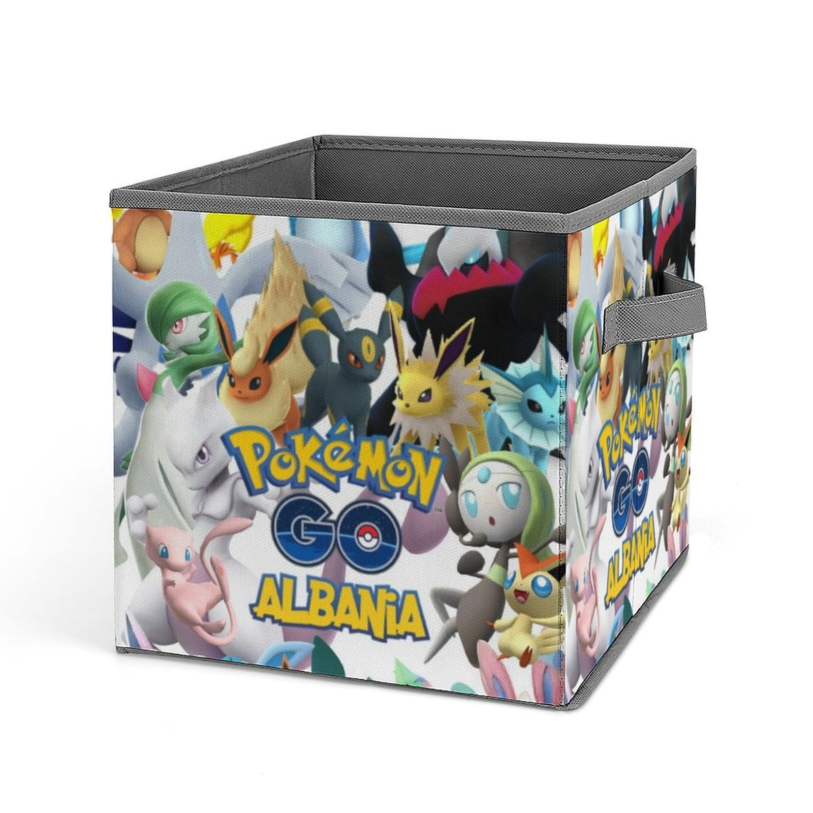 Pokemon Anime Cartoon Cube Storage Bins for Shelves, Fabric Collapsible ...