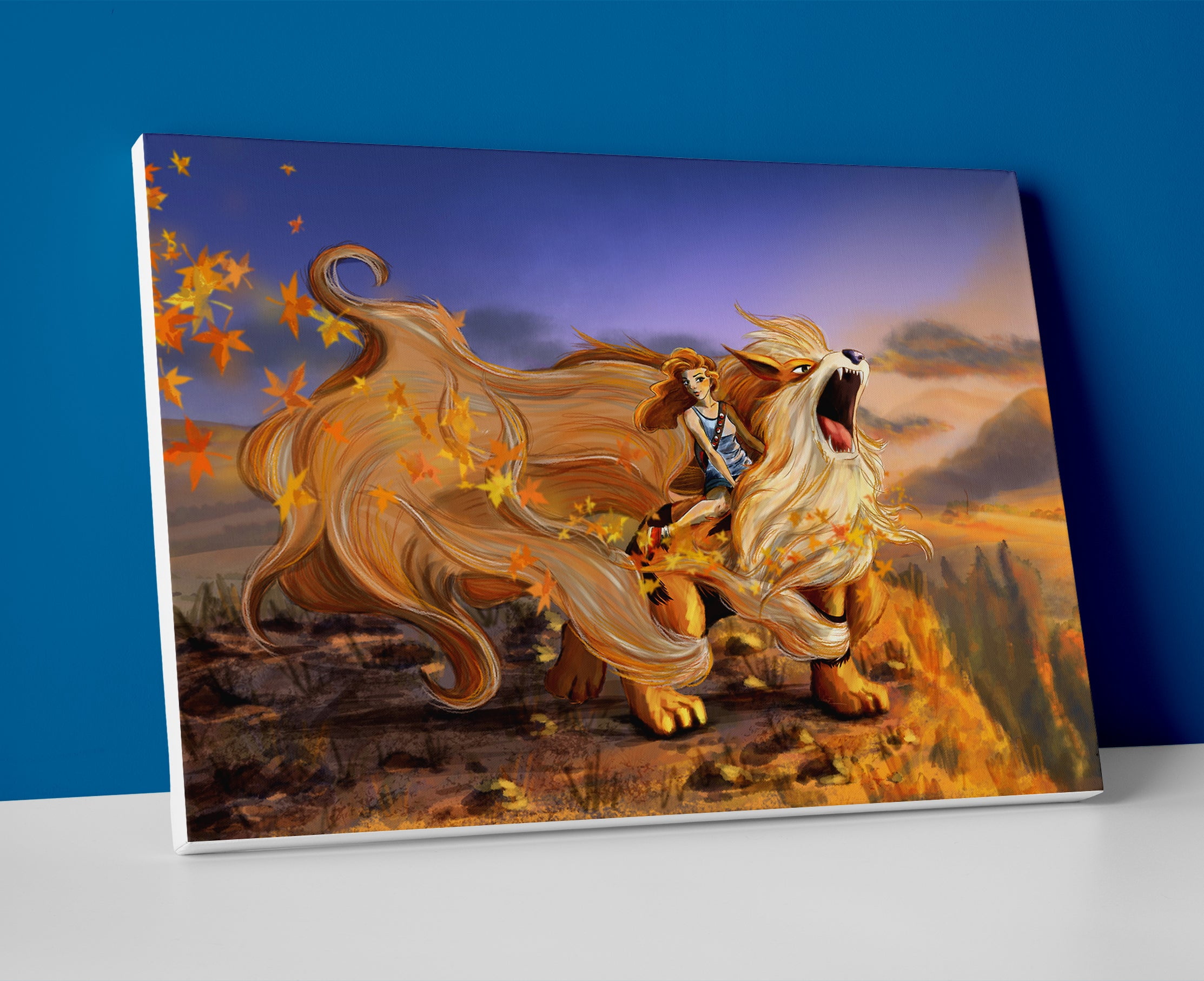 Pokemon Arcanine Poster or Wrapped Canvas - Walmart.com