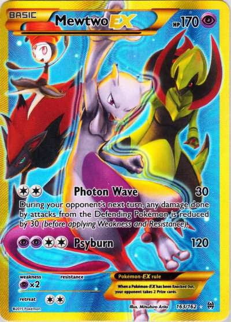 Pokemon BREAKthrough Mewtwo-EX #163 - Walmart.com