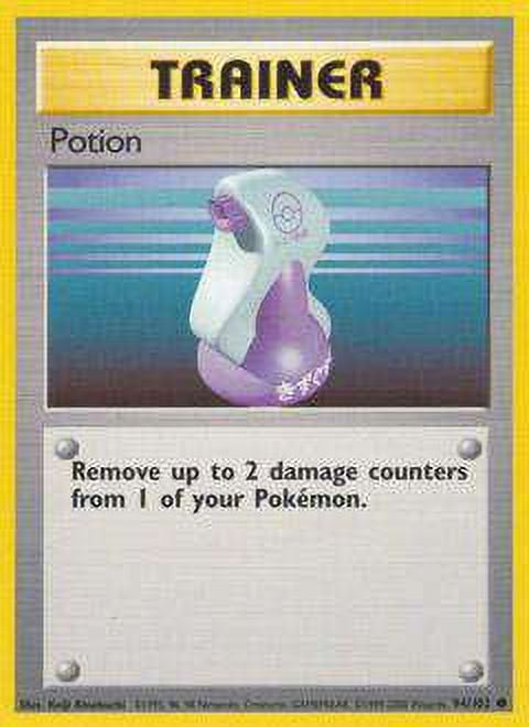 Pokemon Base Set Common Potion #94 - Walmart.com