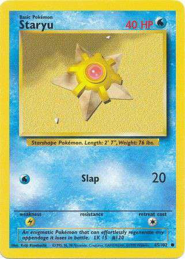 Pokemon Base Set Common Staryu #65 - Walmart.com
