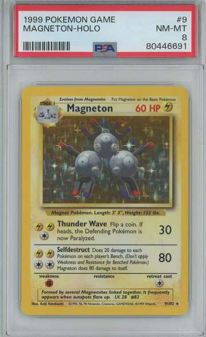 Pokemon Base Set Magneton Graded Card (Shadowed) - Walmart.com