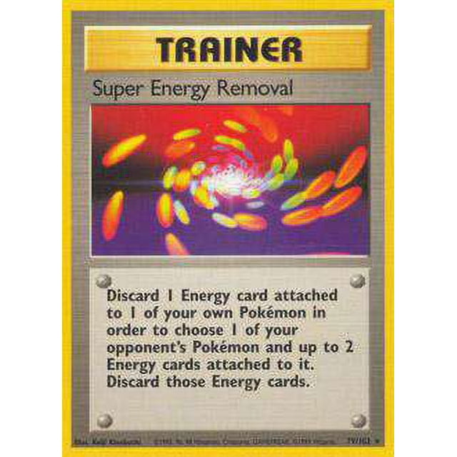 Pokemon Base Set Rare Super Energy Removal #79 - Walmart.com