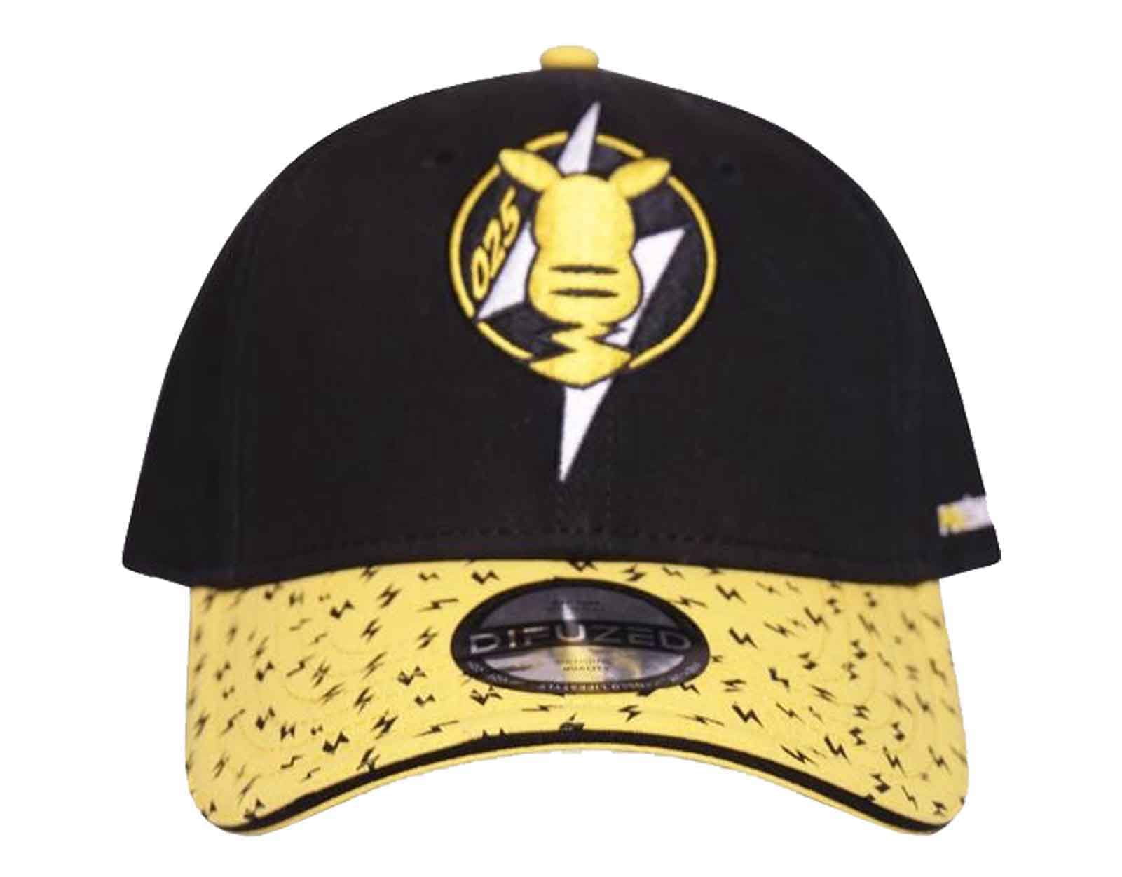 Pokemon Baseball Cap Pika Badge new Official Black Adjustable - Walmart.com