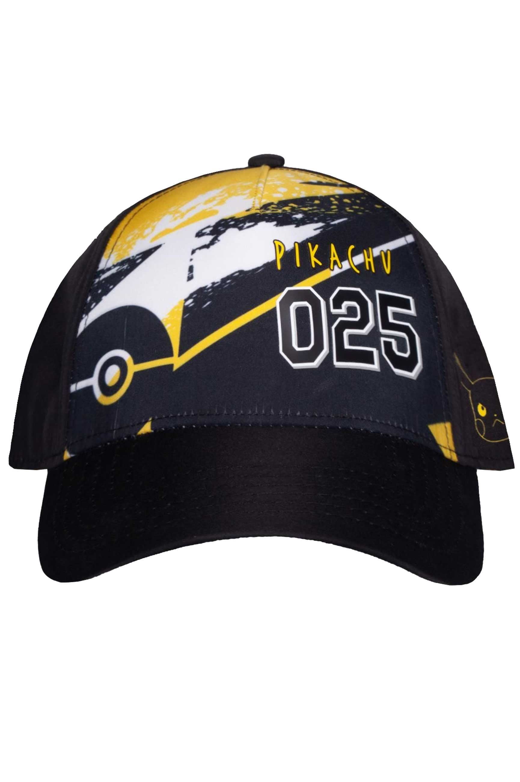 Pokemon Baseball Cap Pikachu 025 new Official Black Snapback - Walmart.com