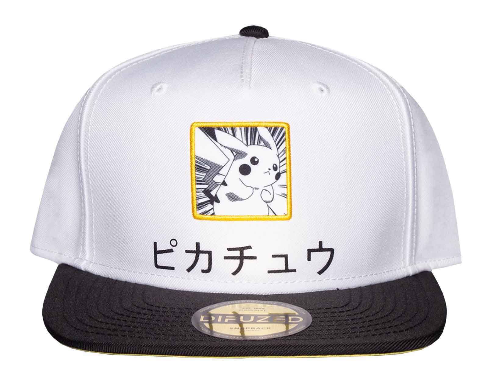 Pokemon Baseball Cap Pikachu Japanese Logo new Official White Snapback ...