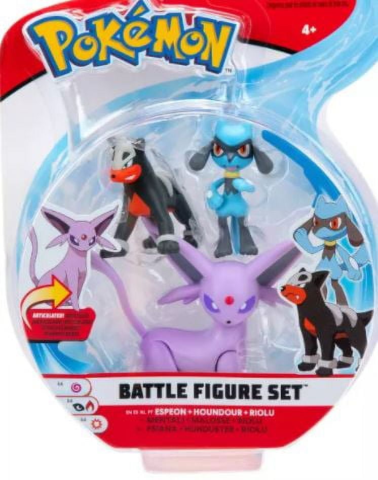 Pokemon Battle 3pk Figure Set - Riolu, Houndour & Espeon - Walmart.com