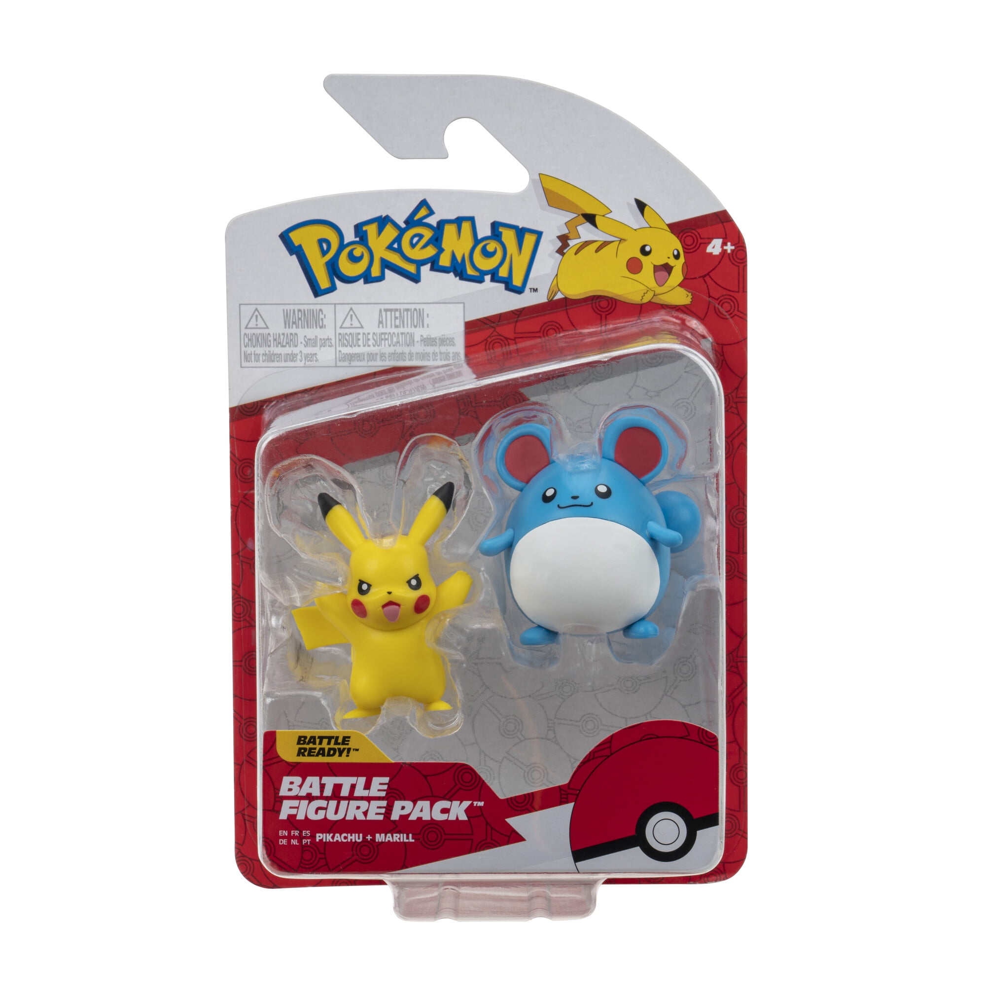 Pokemon Battle Figure 2 Pack 2 Inch Marill And Pikachu