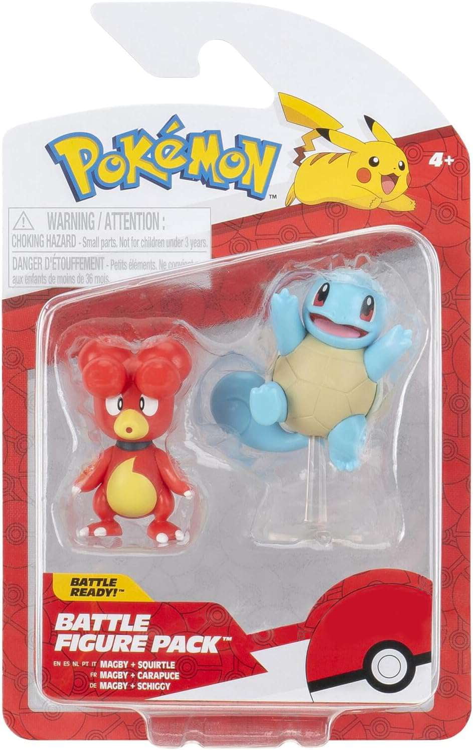 Pokemon Battle Figure 2 Pack (Magby & Squirtle #5) W19 Figure - Walmart.com