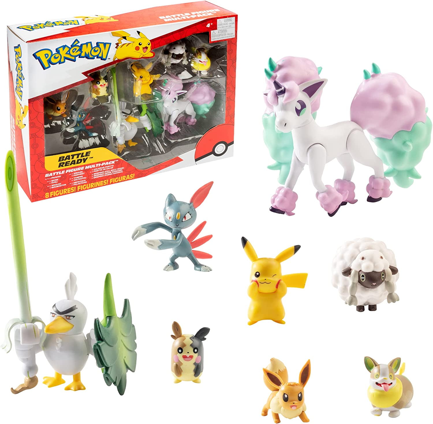 Pokemon Battle Figure Multi Pack Toy Set, 8 Pieces - Generation 8 ...