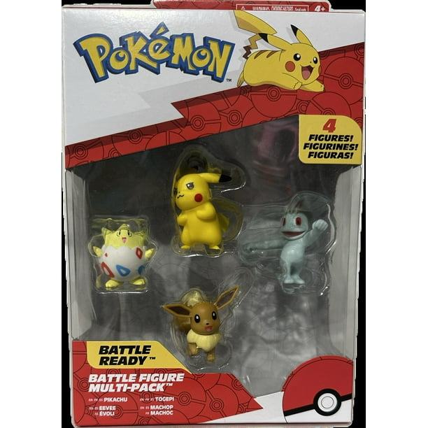 Pokemon Battle Figure Multipack Four Figures Pikachu, Eevee, Togepi ...