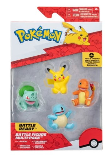 Pokemon Battle Figure Multipack - Pikachu Bulbasaur Charmander Squirtle ...