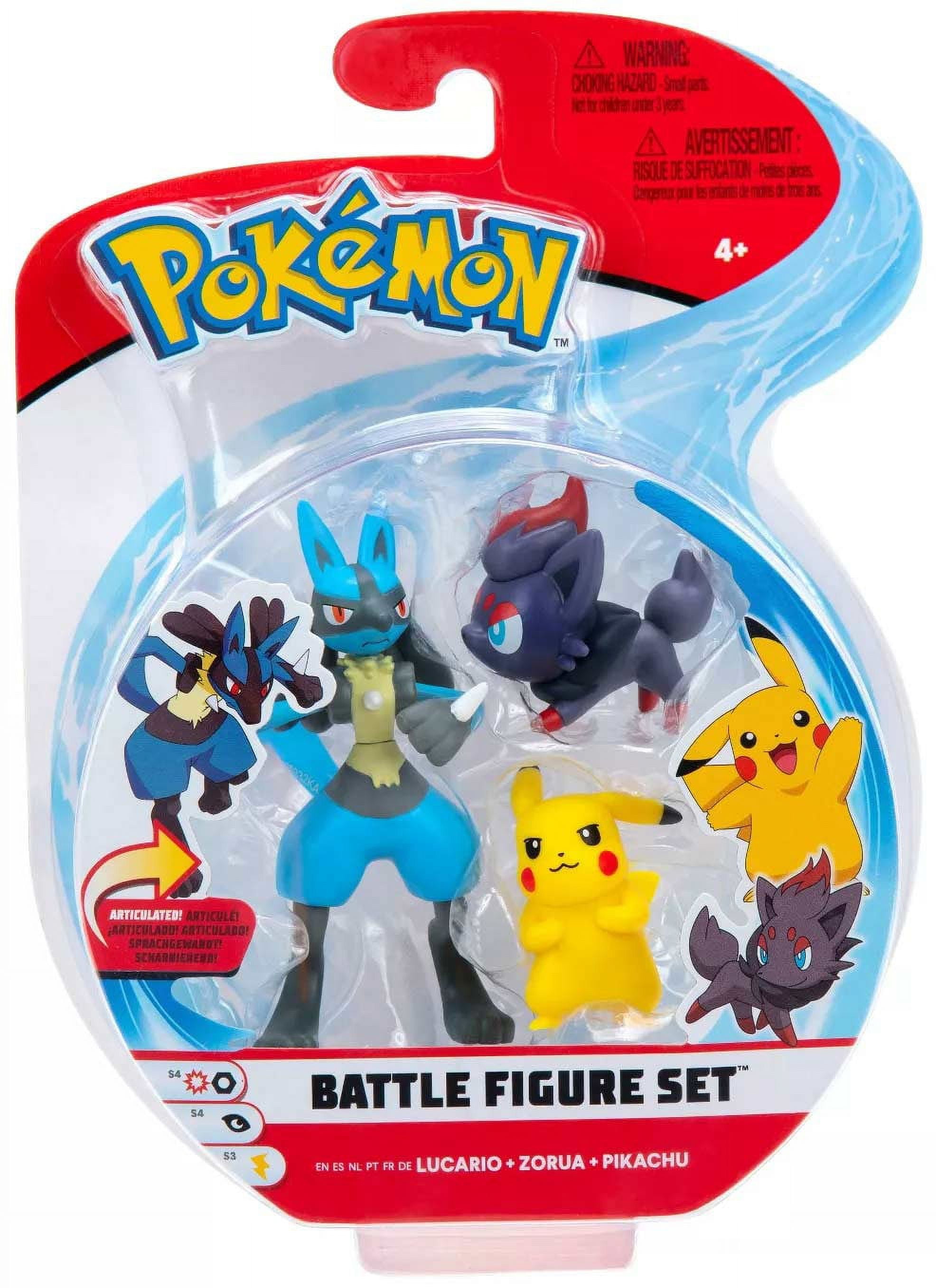 Pokemon Battle Figure Multipack Set - Features 2-Inch Pikachu and Zorua ...