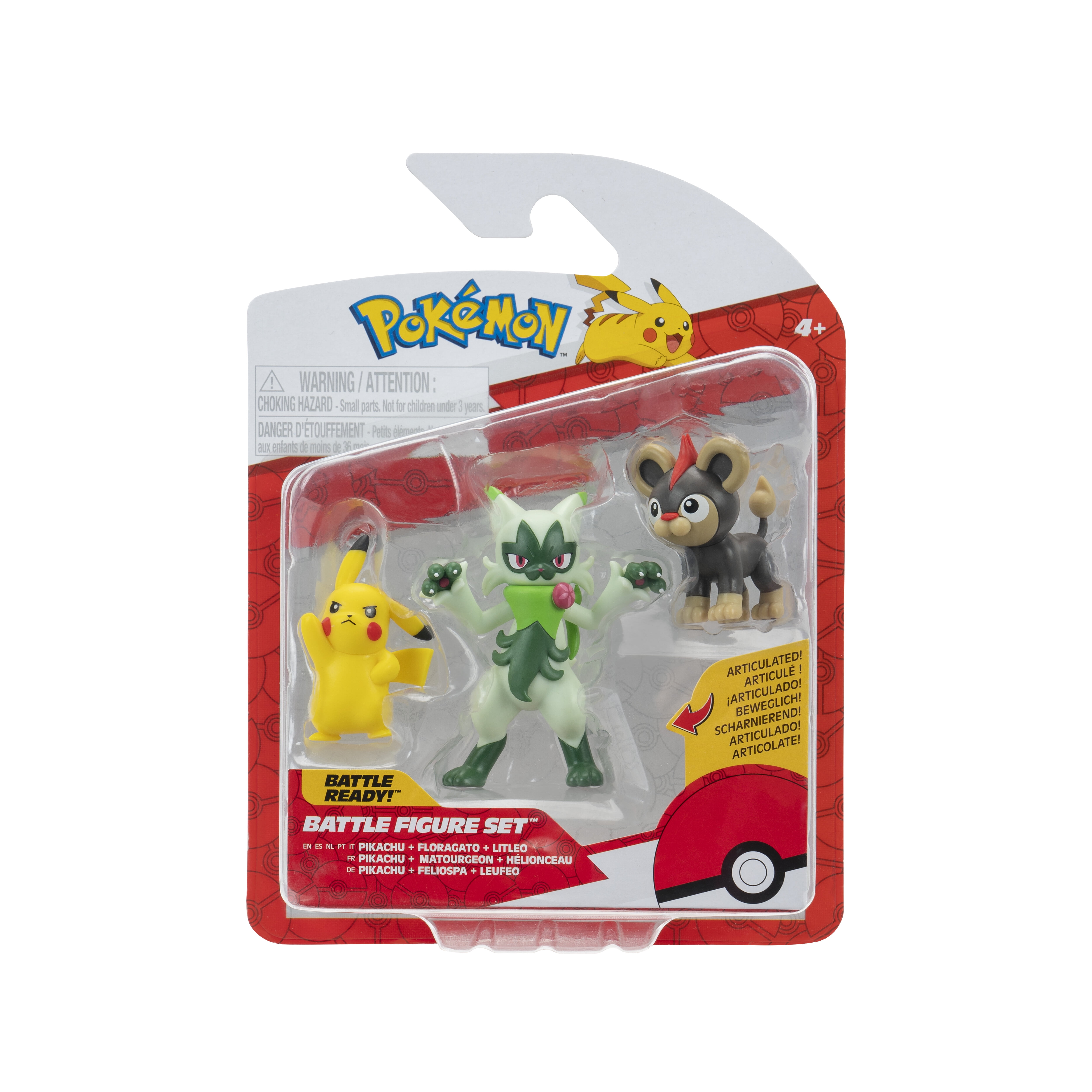 PKW - Battle Figure Set (3PK: Litleo, Pikachu #5, Floragato) W24 ...