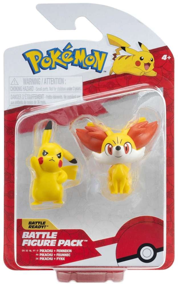 Pokemon Battle Figure Pikachu & Fennekin Mini Figure 2-Pack - Walmart.com