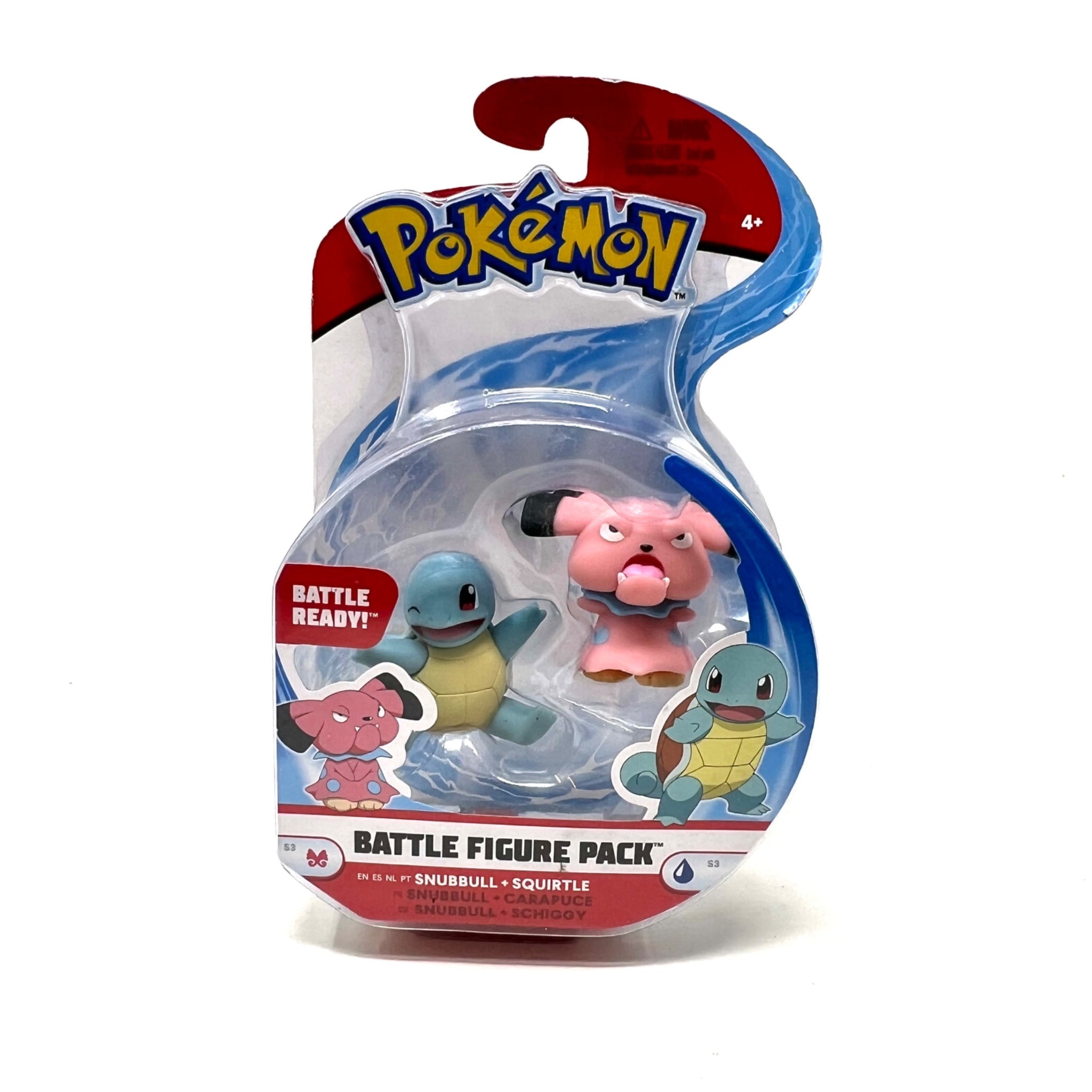 Pokemon Battle Figure Snubbull + Squirtle Mini Action Figure Scaled for ...