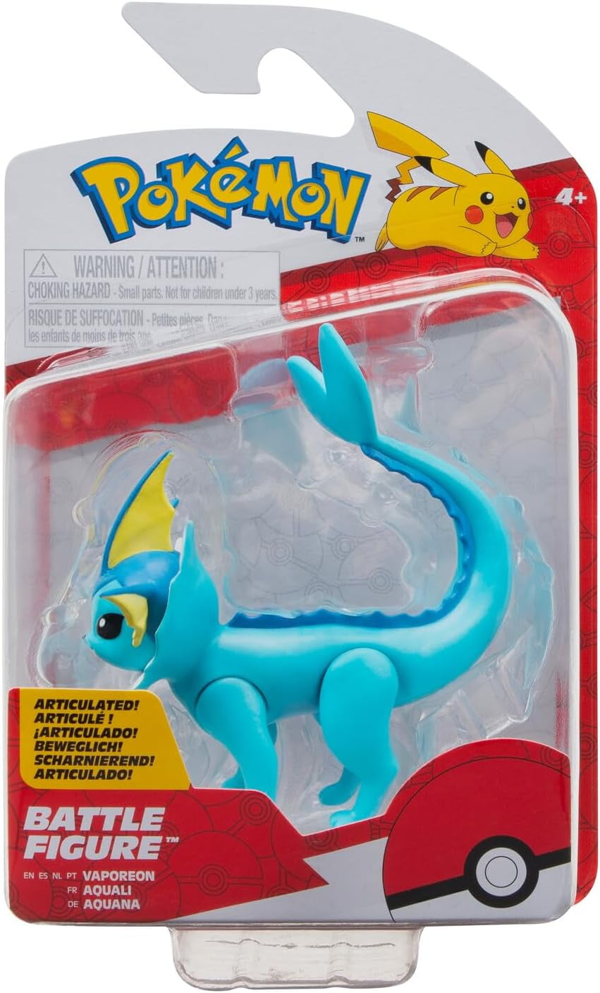 Pokemon Battle Pack Figures 2-3" 1 Pack - Vaporeon - Walmart.com