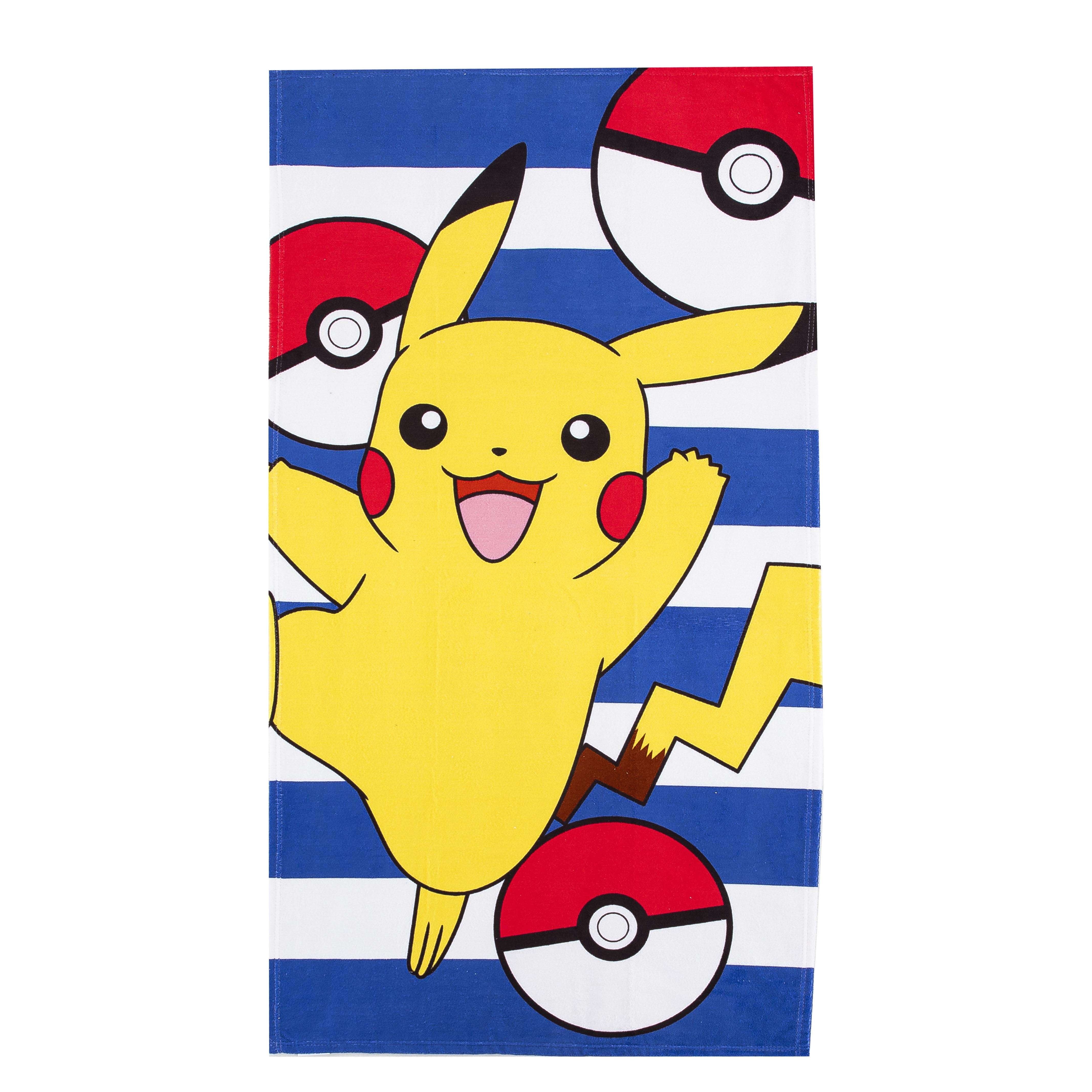 Pokemon Beach Pika 30in x 60in Beach Towel - Walmart.com