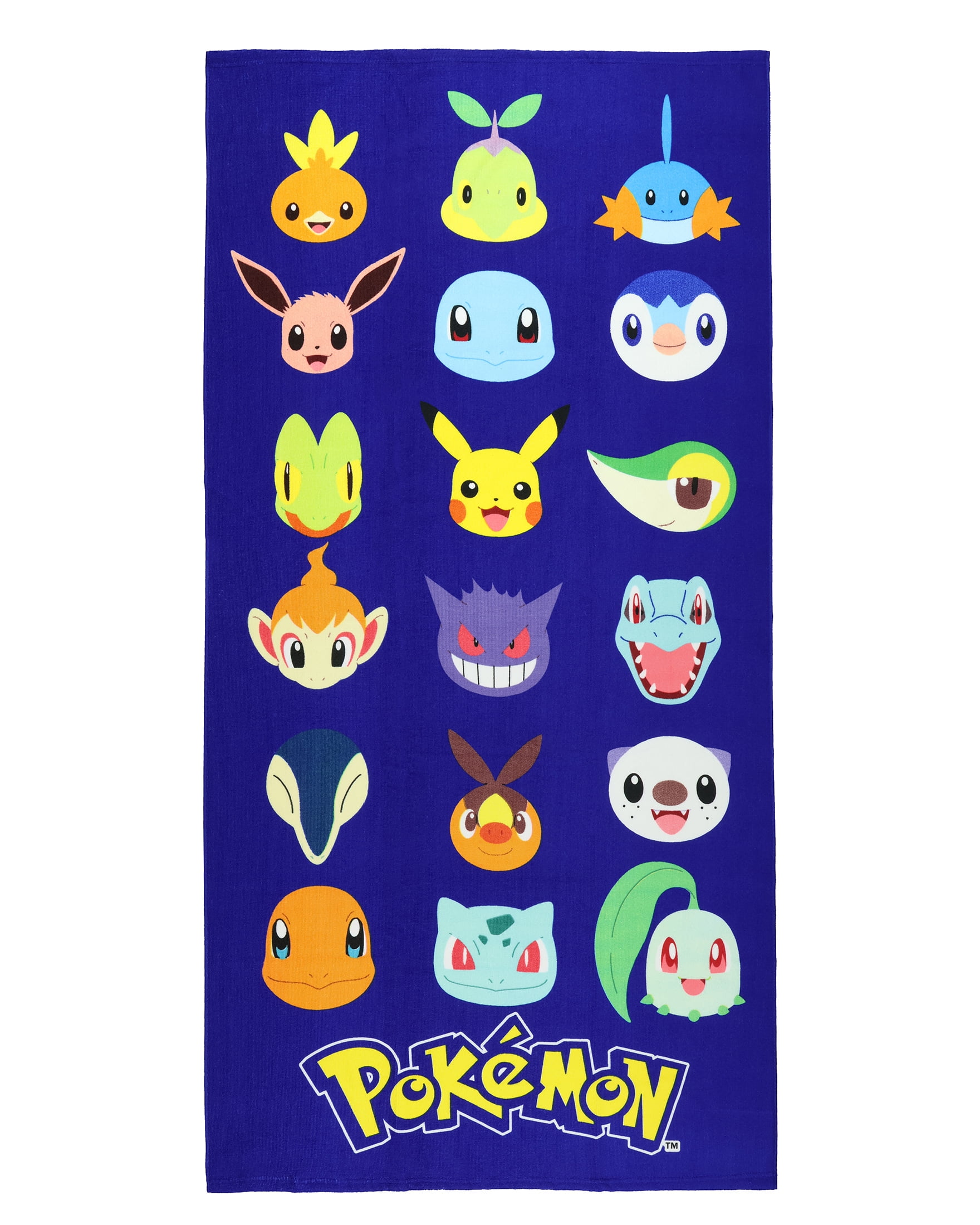 Pokemon Beach Towel Generations Pikachu Eevee Charmander 30"x60 ...