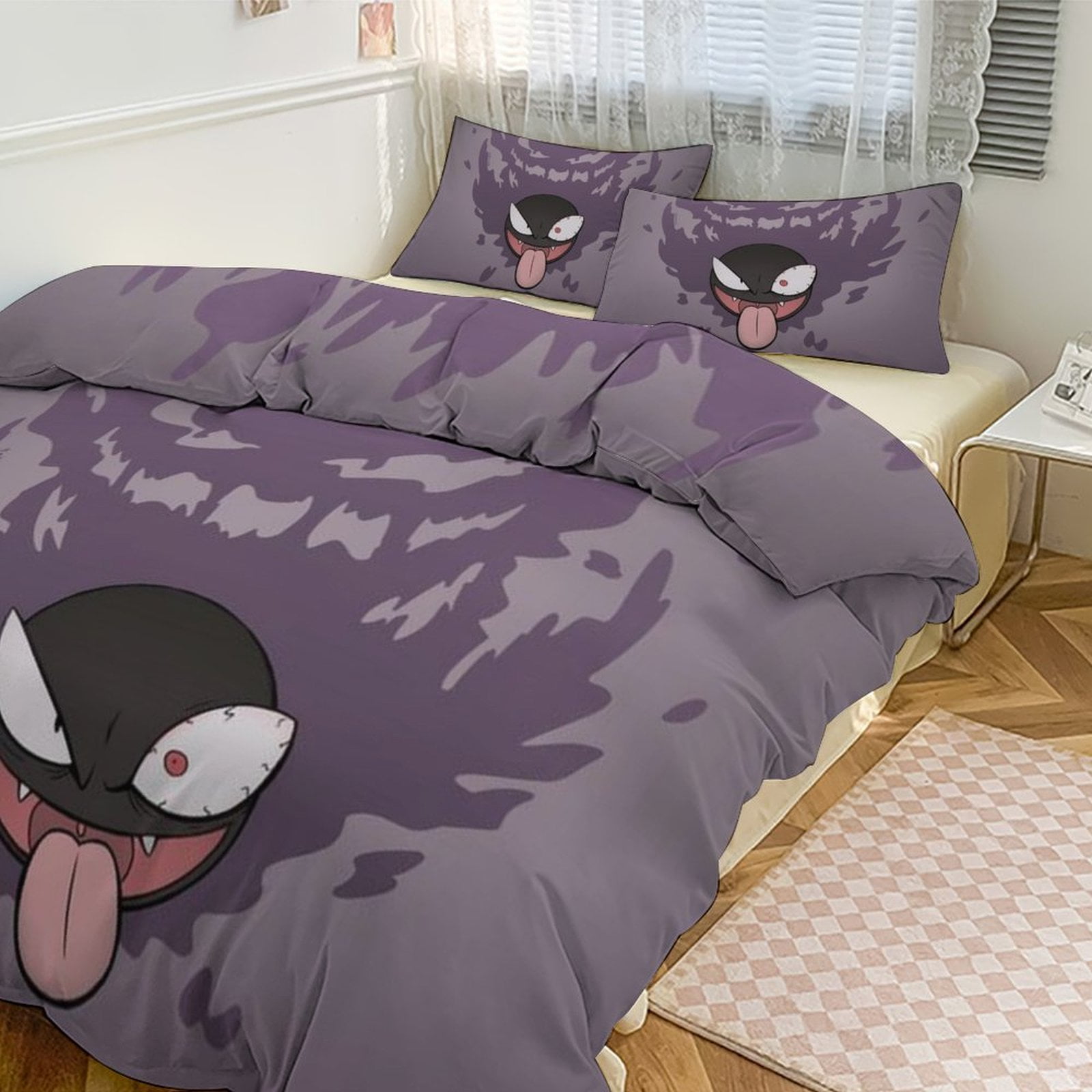 Pokemon Bedding Set Anime Three-piece for Boys Girls Teens Full ...