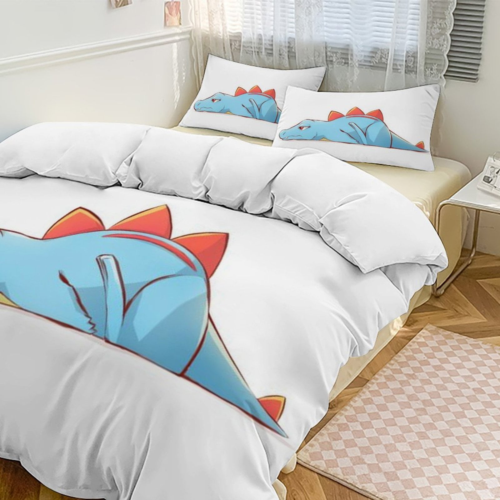 Pokemon Bedding Set Anime Three-piece for Boys Girls Teens Full ...