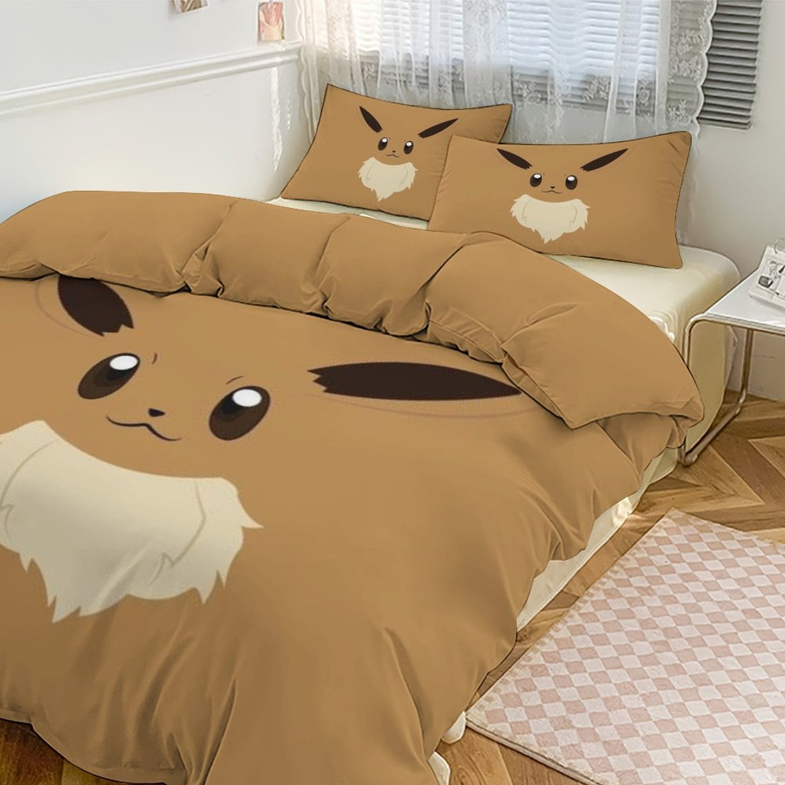 Pokemon Bedding Set Anime Three-piece for Boys Girls Teens King ...