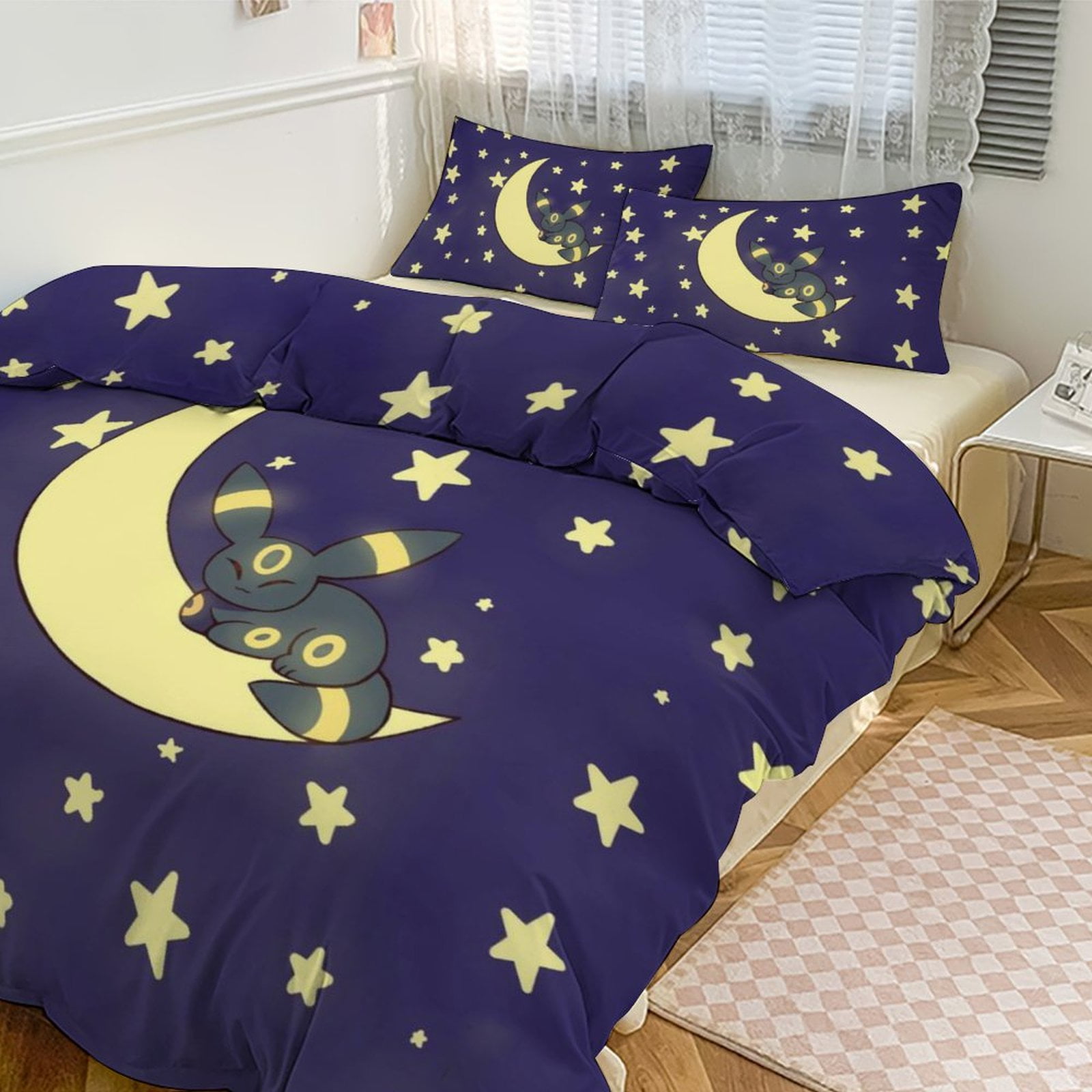 Pokemon Bedding Set Anime Three-piece for Boys Girls Teens King ...